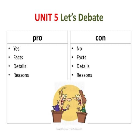 Unit 5 let’s debate | PPTX