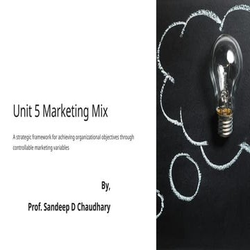 Basics of Marketing_Unit 5 Marketing-Mix | PPTX