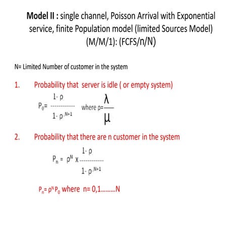 Unit 5 Part II-Queuing Models.pptx _MFCS 2 | PPTX