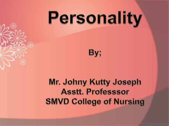 personality- Meaning, definition, types, importance | PPT