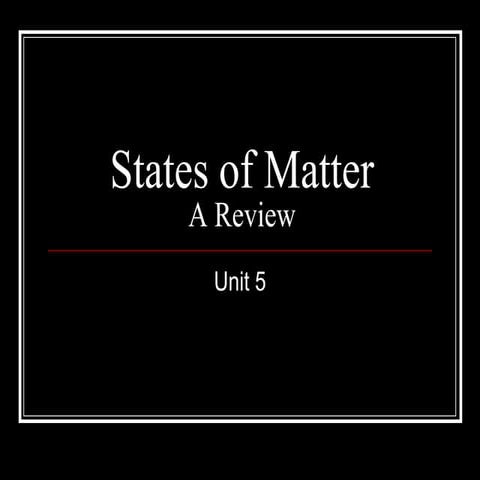 Unit 5 Power Point | PPTX | Physics | Science