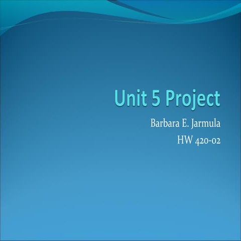 Unit5project | PPT
