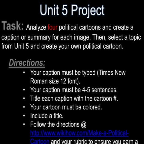 Unit 5 project | PPTX