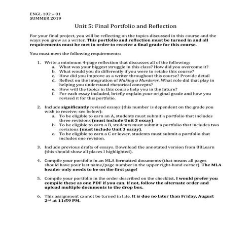 Unit 5 project summer | PDF