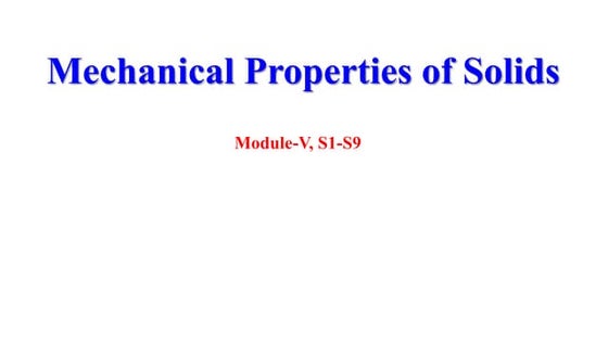 Deformation of solid | PPT