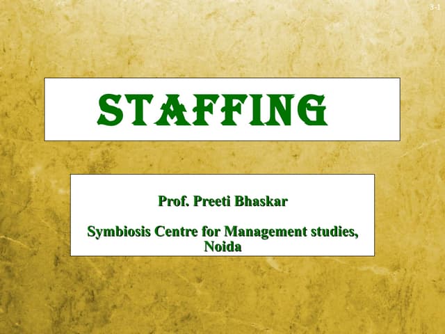 Staffing Process | PPT