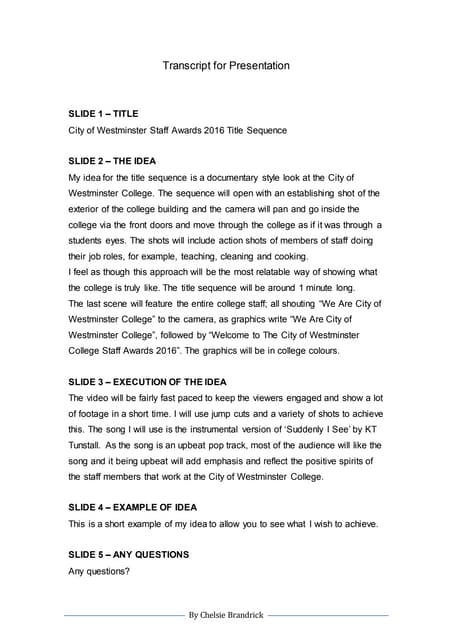 What Is A Script Presentation - Unit 24 | PPTX