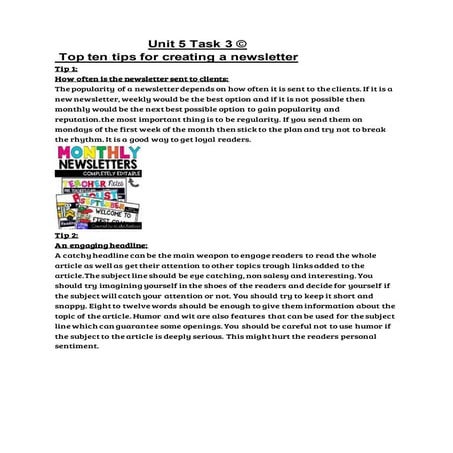 Unit 5 task 3 © | DOCX