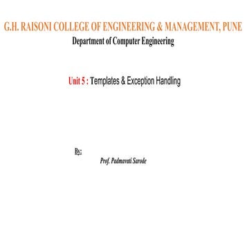 Unit 5 Template and Exception Handling.pptx