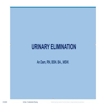 UNIT 5 URINARY ELIMINATION.pdf bbbhugghhjj | PDF