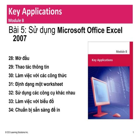Unit 5 using microsoft office excel 2007 vie | PPTX