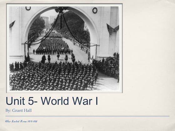 World War 1 Vocab | KEY