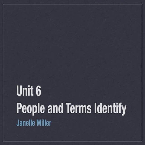 Unit 6 | PPT