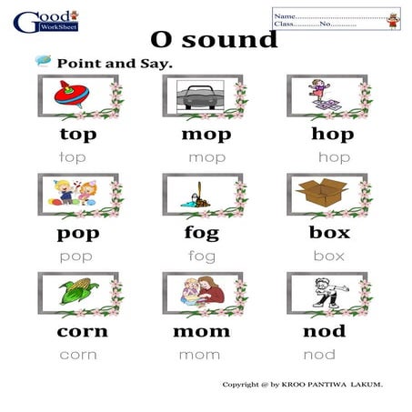 Unit 6.2 o sound 1 | PDF