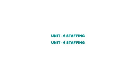 Staffing - Management | PPTX