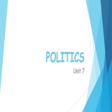 Unit 6. politics | PPT