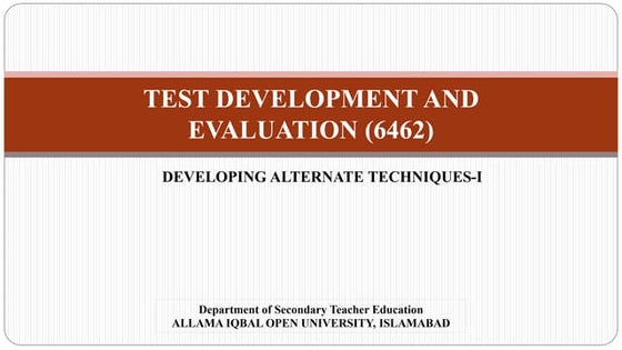 Tools of assessment | PDF