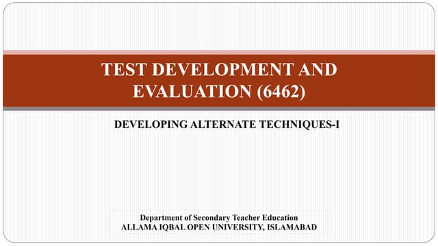 Tools of assessment | PDF