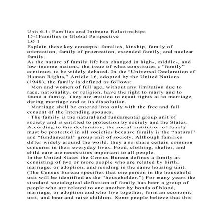 Unit 6.1 Families and Intimate Relationships15-1Families in Glo.docx