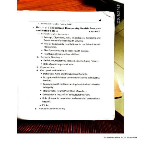 unit 6.pdf A community chapter for third year GNM students | PDF