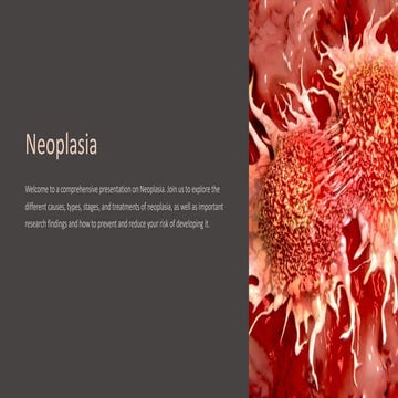 Neoplasia and cancer for pathology students | PDF