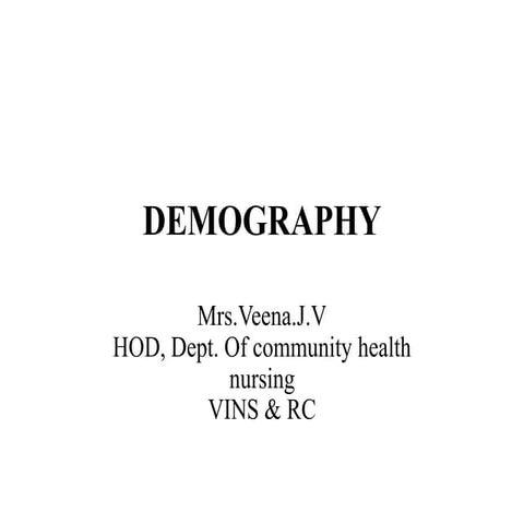 Demography | PPTX