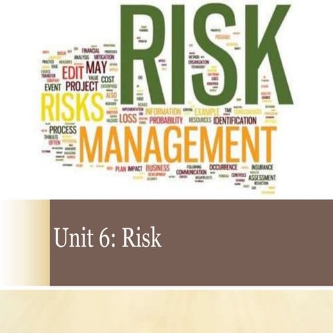 Unit 6 risk | PPTX