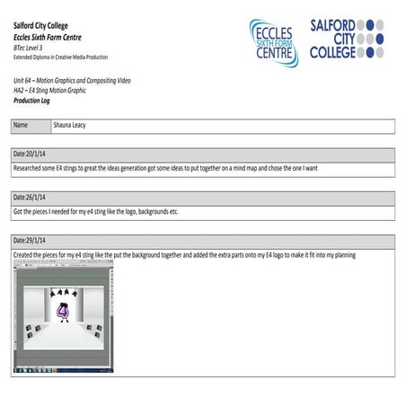 Unit64 production log | PPT