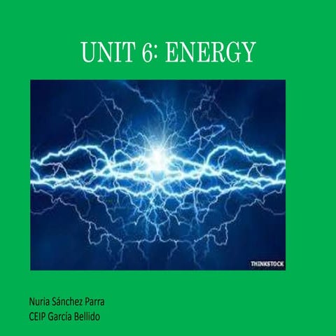 Unit 6: The energy | PPTX