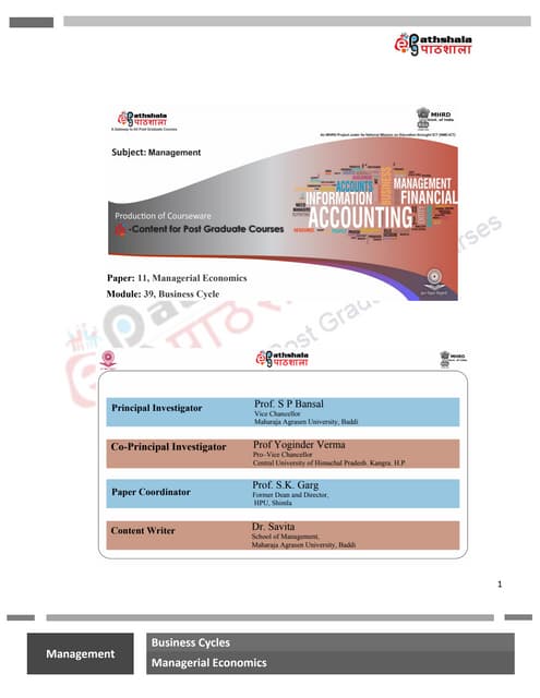 Business cycle: Meaning, types and phases | PPT