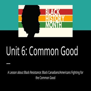 Unit 6 - Common Good (A Presentation about Advocacy) | PPT
