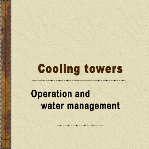 cooling towers | PPT