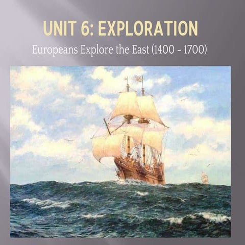 Europeans explore the east | PPTX