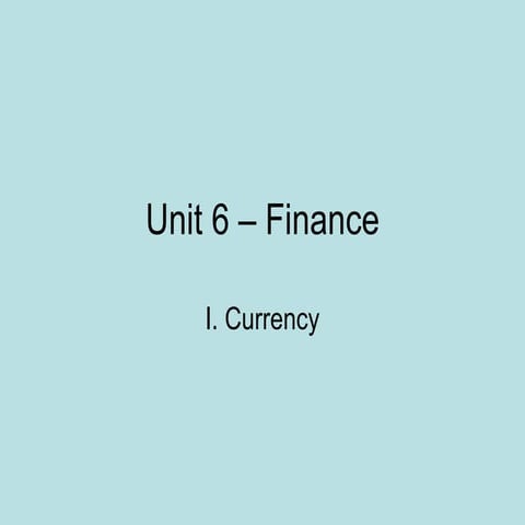 Unit 6 finance academic FSAEU6 | PPT