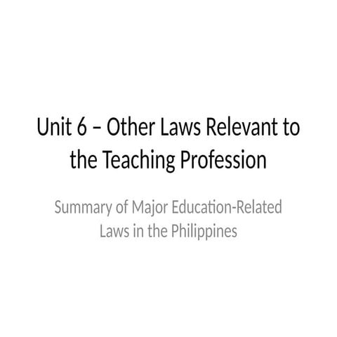 Unit6_Laws_TeachingProfession.pptxgifffyf | PPTX