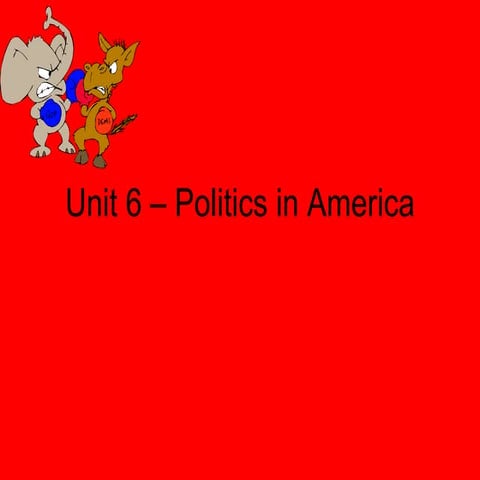Unit 6 – politics in america academic | PPT