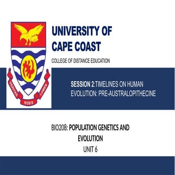 Lecture note on populations genetics ucc | PPTX