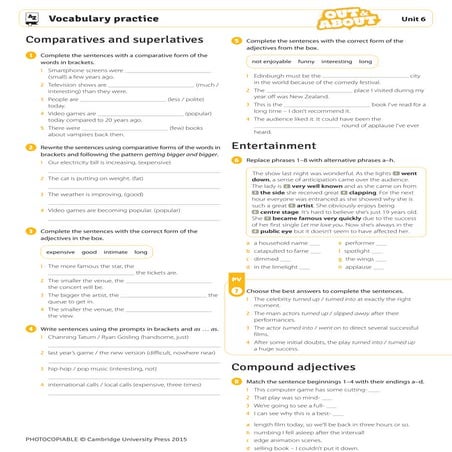 Unit 6 vocabulary practice | PDF