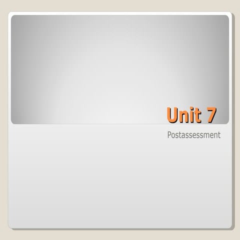 Hemrick Unit 7 | PPT