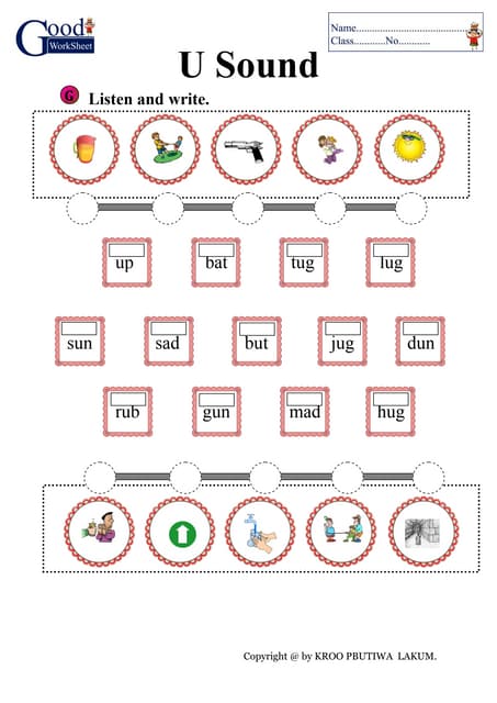 Unit 7.1 u sound 1 | PDF