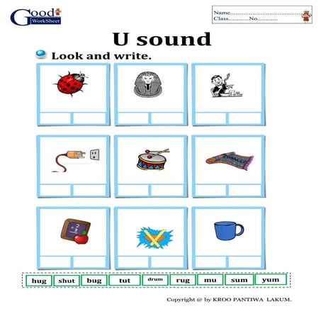 Unit 7.2 u sound 2 | PDF