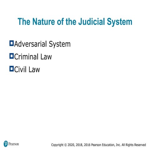 The Nature of Judicial System in the United States | PPTX