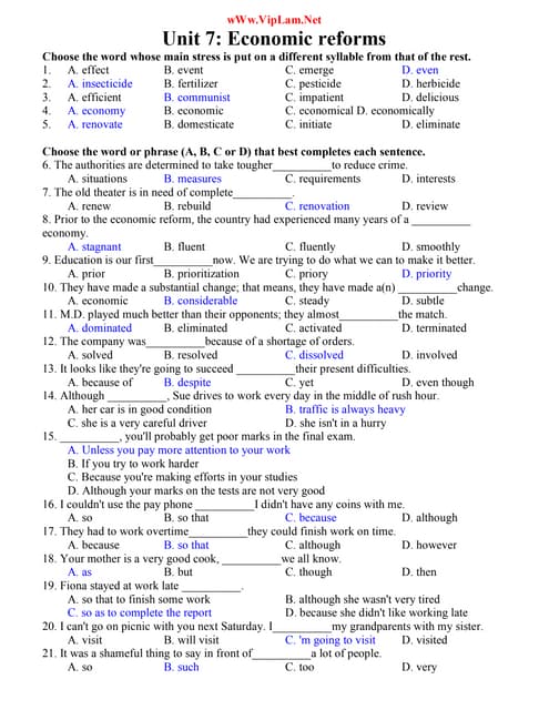 English midterm examination | PDF