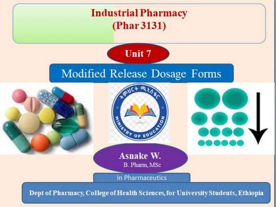 Controlled Drug Delivery System-NDDS UNIT-1 B.Pharm 7th sem | PDF