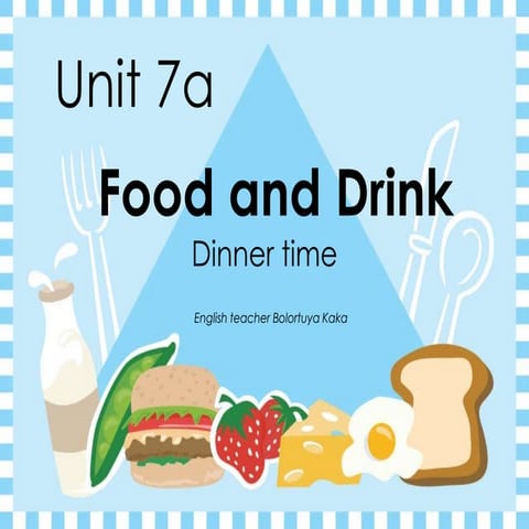 Dinner time /countable & uncountable/ | PPTX