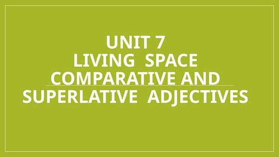 Comparison of adjectives | PPTX