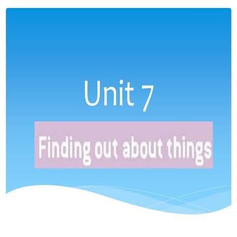 Unit 7 lesson 2 | PPTX