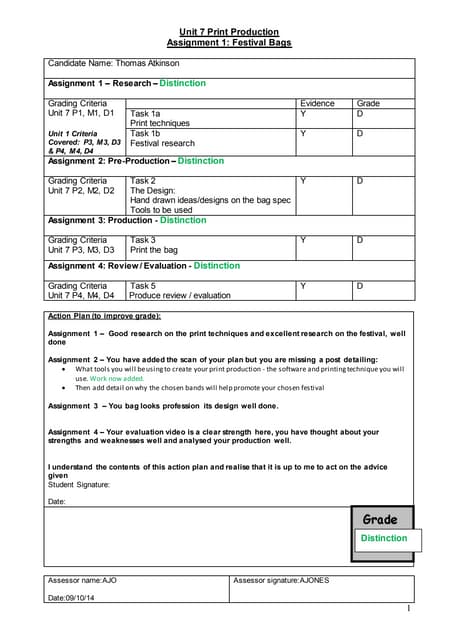 Unit 7 print production | PDF