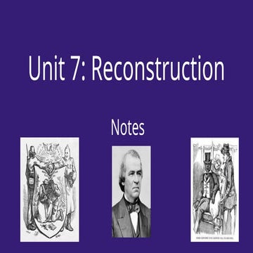 Reconstruction plans | PPTX