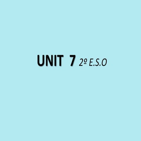 Unit 7 vocabulary and grammar | PPT